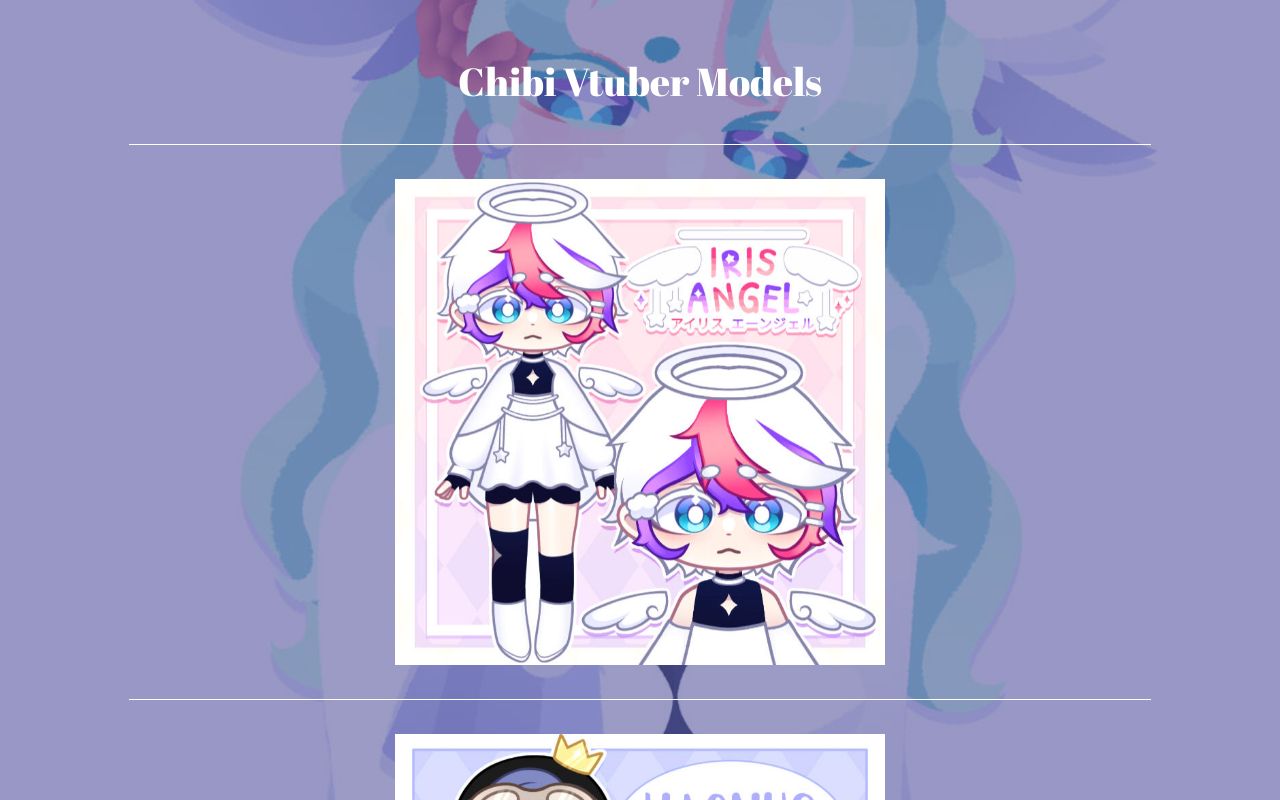 Vtuber model examples